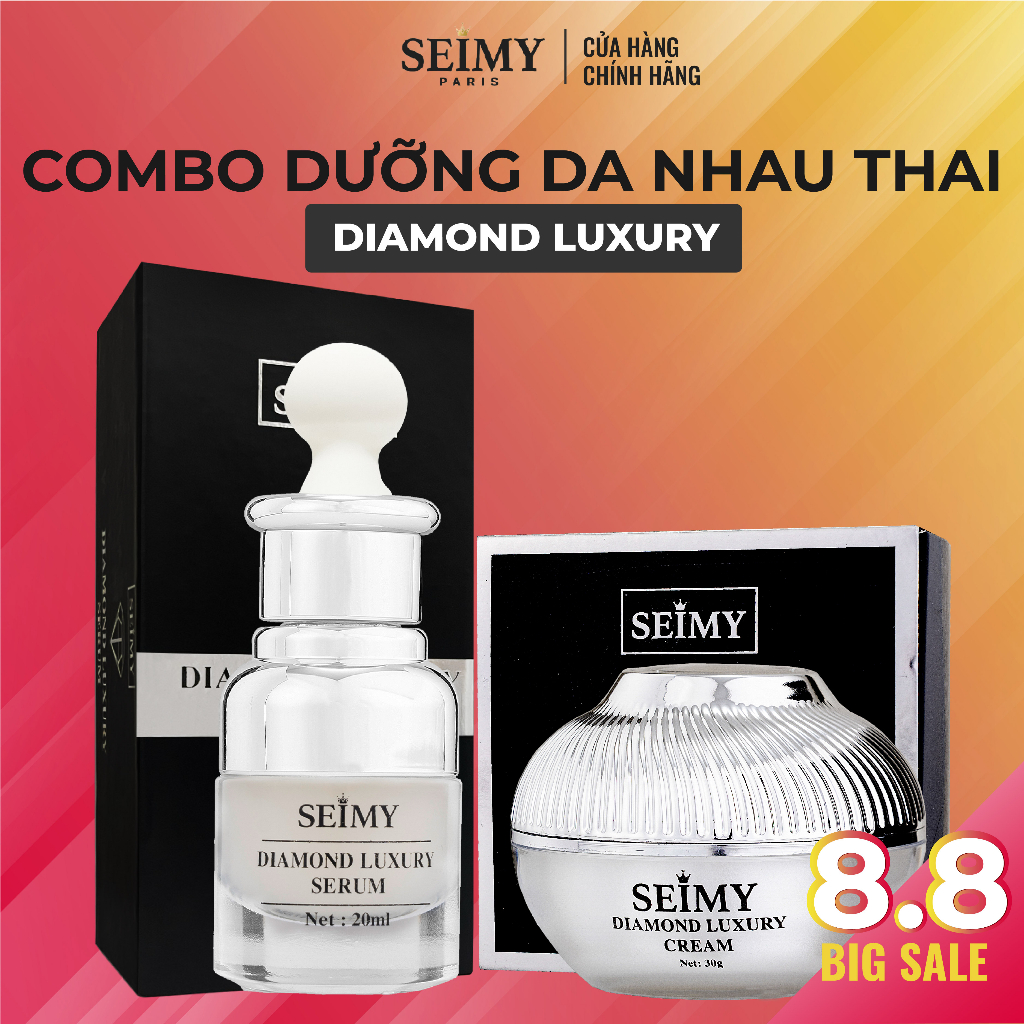 Combo Dưỡng Da Nhau Thai Seimy - Diamond Luxury Cream - Diamond Luxury ...