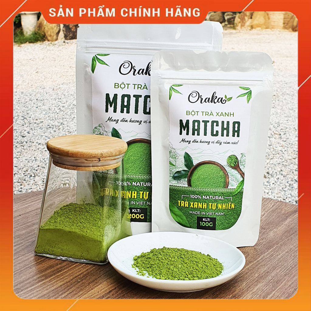 Bột matcha trà xanh Oraka - matcha nguyên chất 100% công nghệ Nhật Bản ...