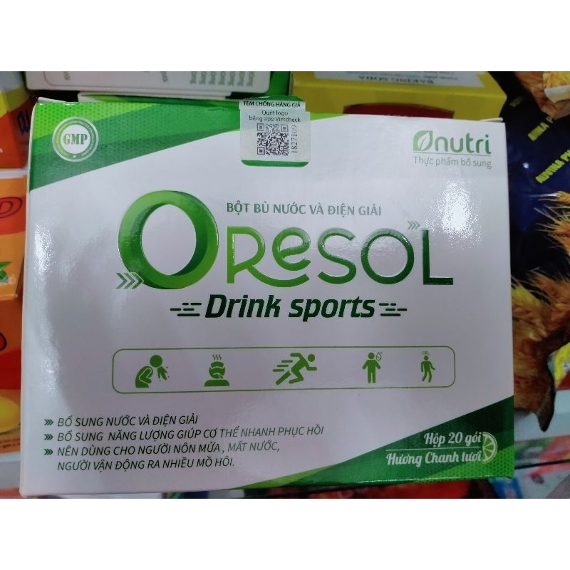 Bù nước điện giải ORESOL vị chanh hộp 20 gói | Shopee Việt Nam