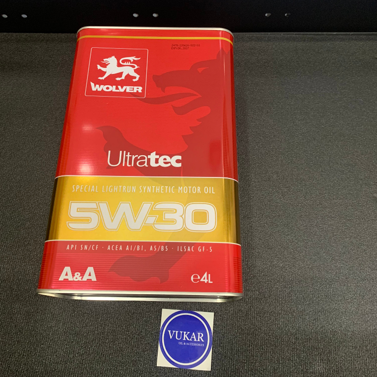 [TẶNG ENGINE FLUSH] Nhớt ô tô Wolver UltraTec A1 5W-30 4L (can ...