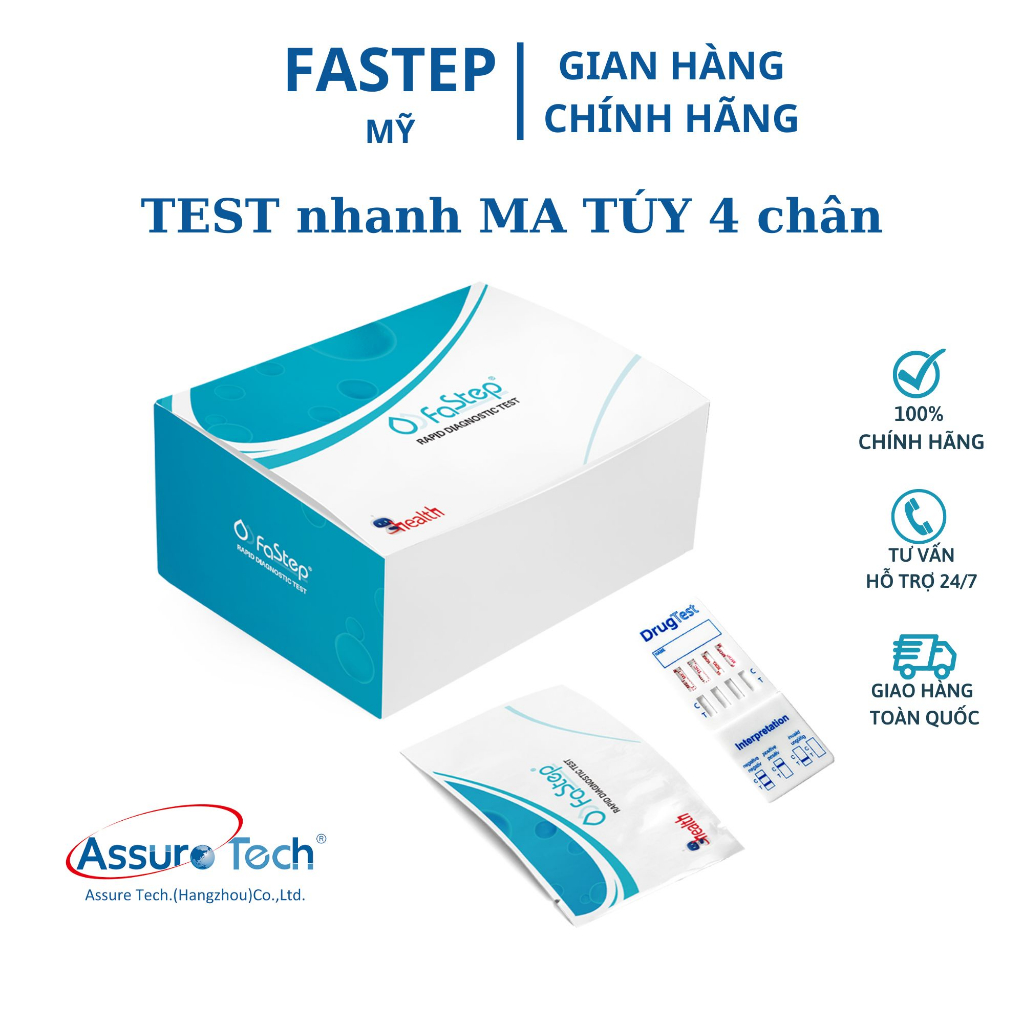 [HOẢ TỐC]Que TEST nhanh Ma Túy Tổng Hợp 4 chân và 5 chân FASTEP - USA ...
