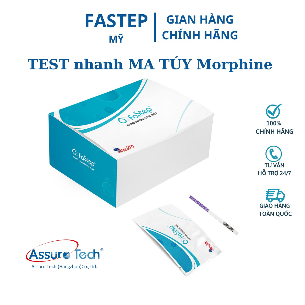 [FULL HỘP] Que thử Morphine gây nghiện FASTEP ( Test thử Ma túy 1 chân ...