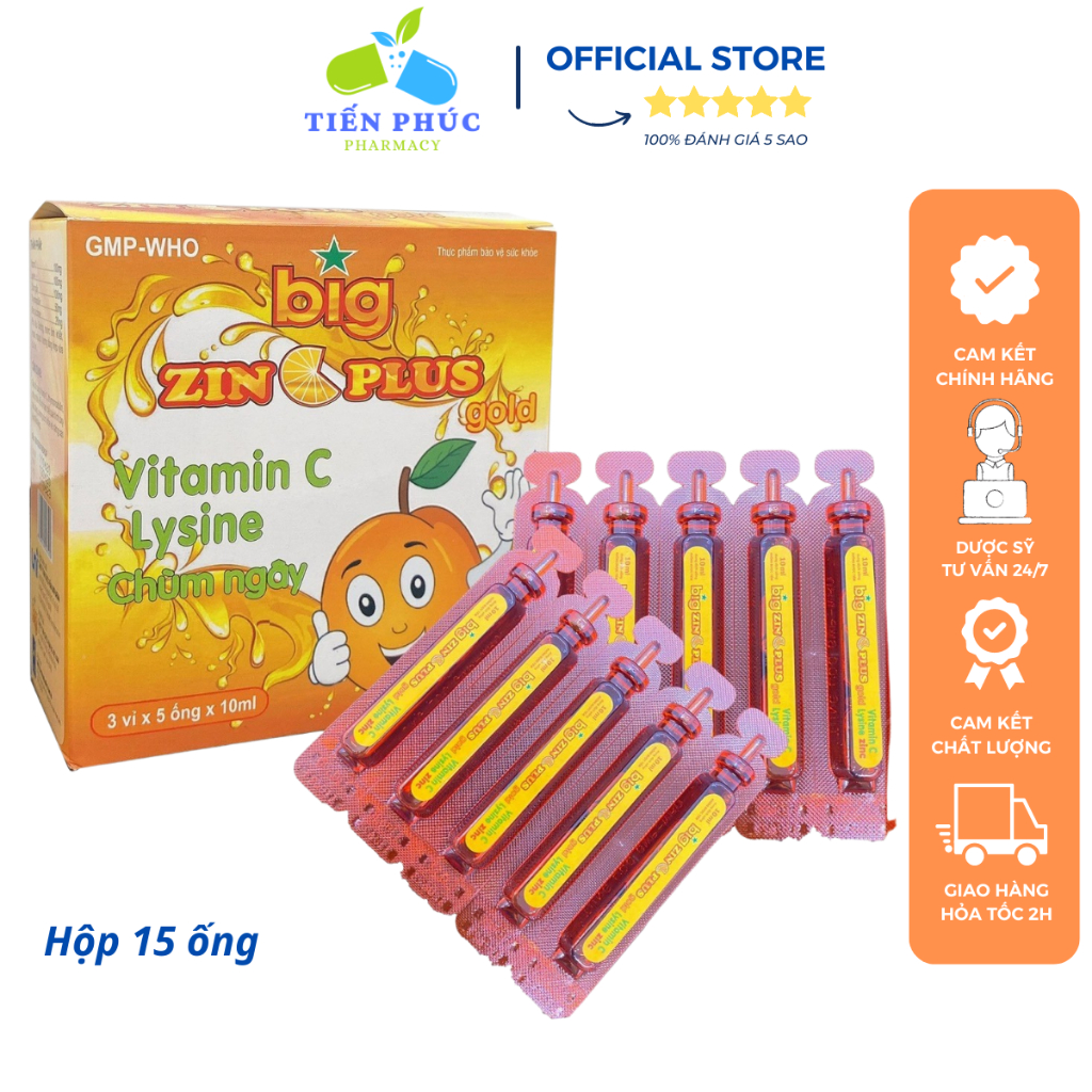 Siro Zin C Plus bổ sung Kẽm, Lysine và Vitamin hỗ trợ tăng cường hấp ...