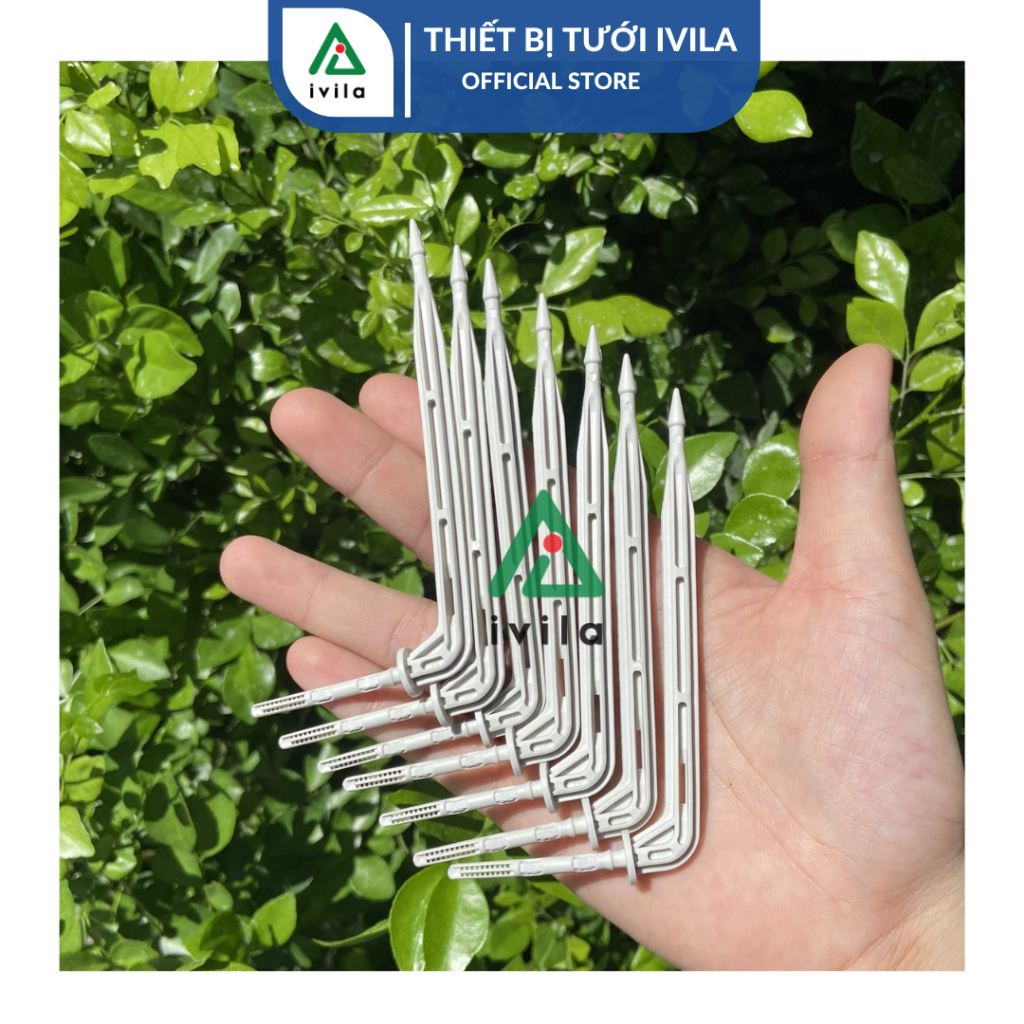 Combo 10 Que cắm nhỏ giọt mũi tên dài 10cm/13cm/15cm, dùng trong tưới nhỏ giọt, nhà màng, nhà ...