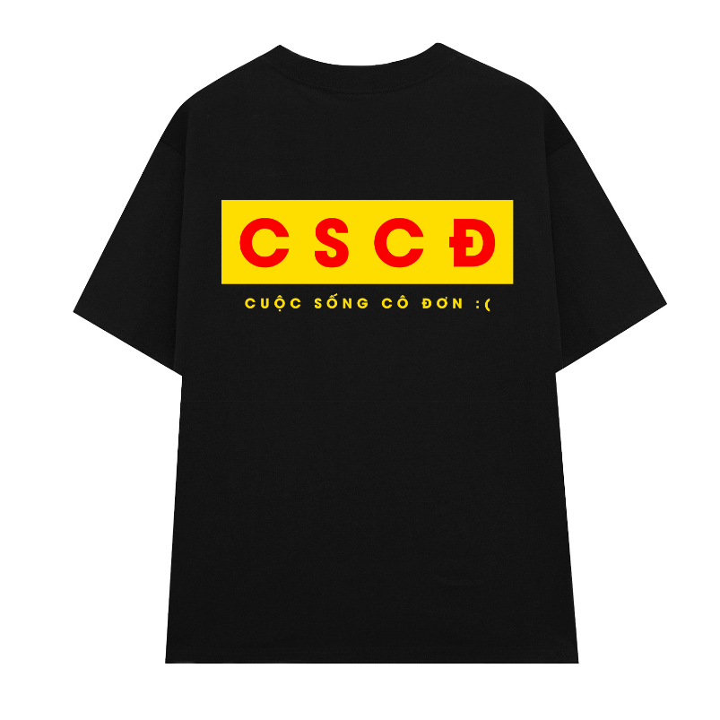 Áo cscđ 🎁 FREESHIP 🎁 áo cuộc sống cô đơn cscđ Local brand , áo độc lạ ...