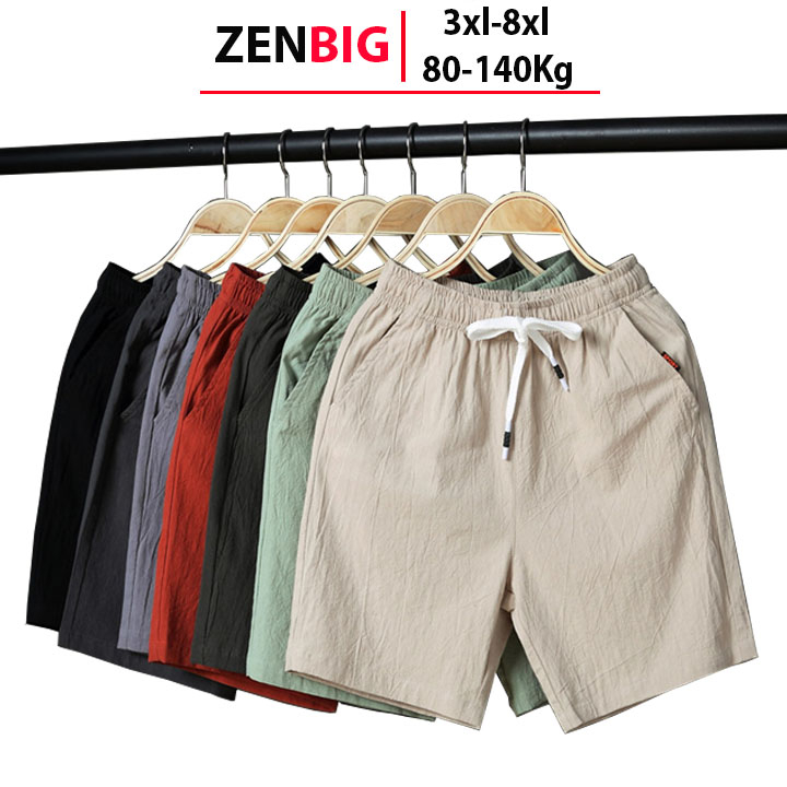 Quần Đùi Nam Vải Đũi, Quần short nam Big size Lớn Dành Cho Người Mập, Béo (80kg-140kg) | Shopee ...