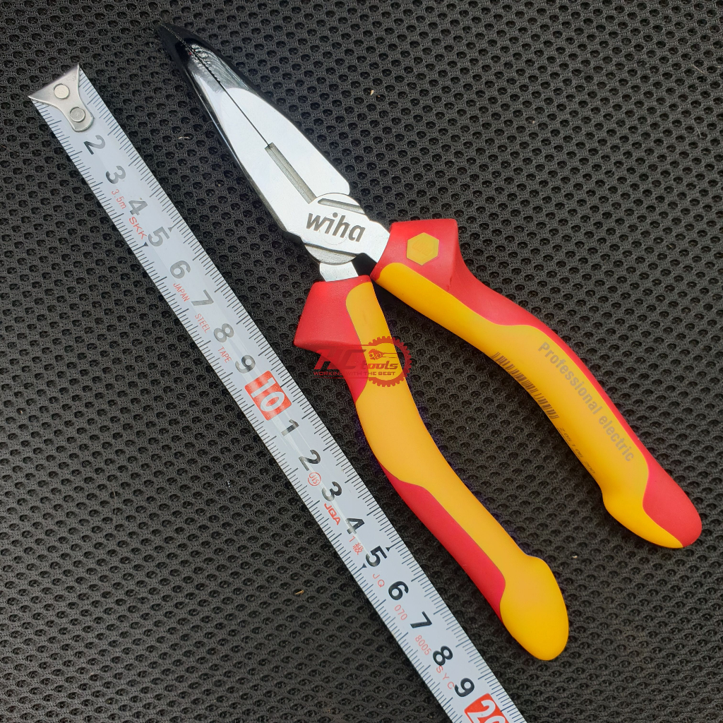 Kìm mỏ nhọn mũi cong cách điện 1000v dài 200mm WIHA 26729 Germany Hàng ...