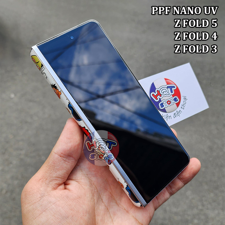 Miếng dán PPF Nano UV full màn hình ngoài cho Z Fold 5 / Z Fold 4 / Z ...