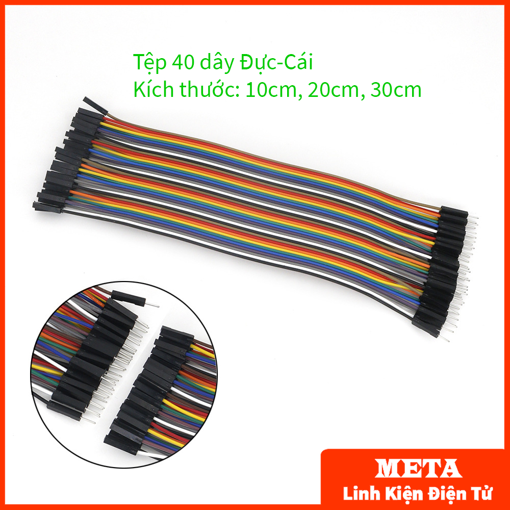 Bộ Dây Nối 40P 7 Màu Đực-Đực, Đực-Cái, Cái-Cái 10cm, 20cm, 30cm - Test ...