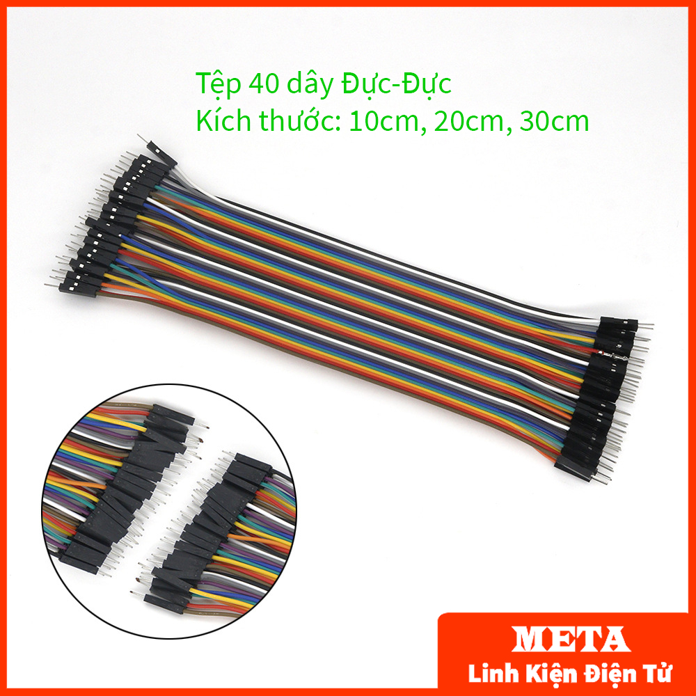 Bộ Dây Nối 40P 7 Màu Đực-Đực, Đực-Cái, Cái-Cái 10cm, 20cm, 30cm - Test ...