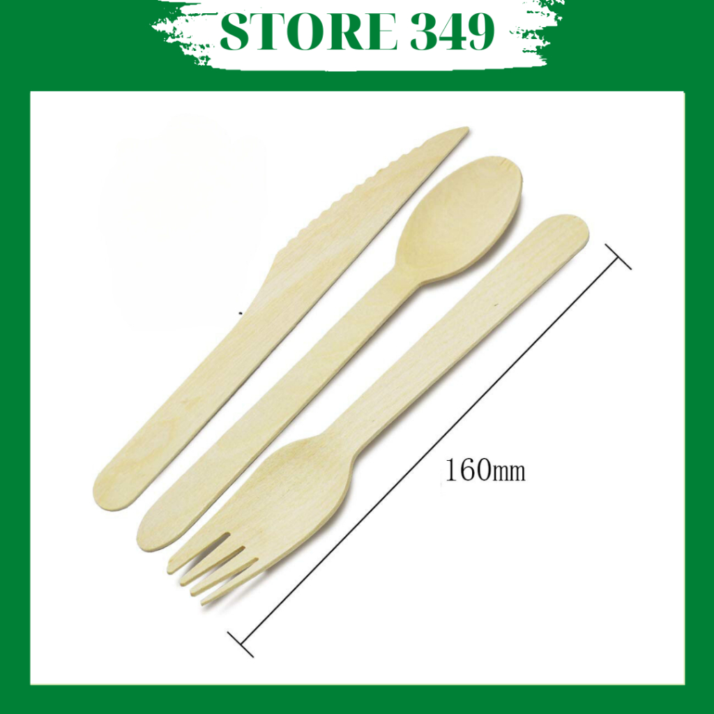 100 CÁI NĨA GỖ - MUỖNG GỖ - DAO GỖ 16CM | Shopee Việt Nam