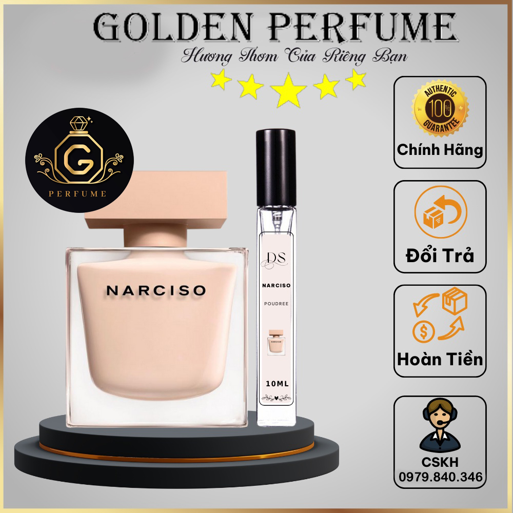 Chính hãng nước hoa nữ dùng thử Narciso Poudree edp chiết 10ml nar hồng ...