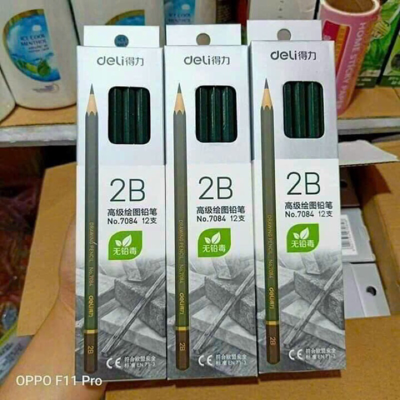 Bút chì Deli 2B hộp 12 cái | Shopee Việt Nam