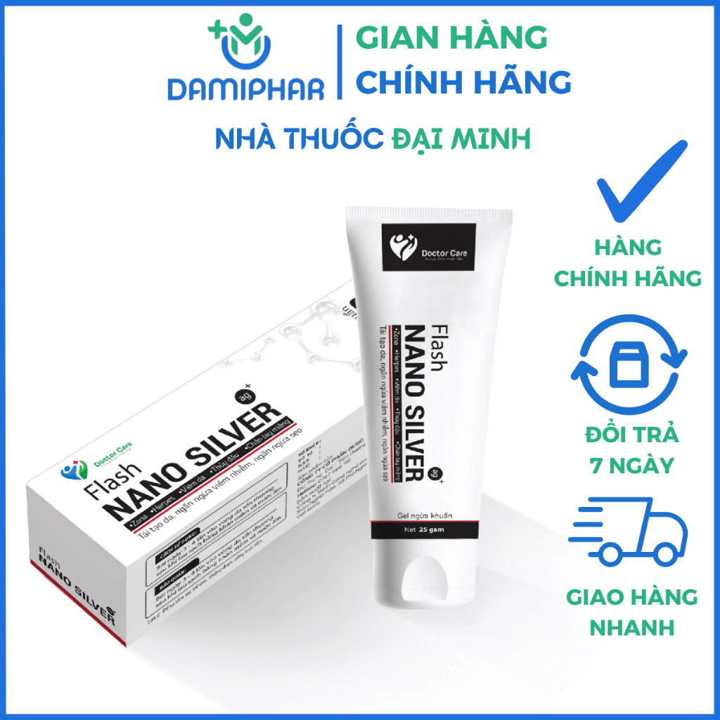 Gel Bôi Da Nano Bạc Flash Nano Silver 25g | Shopee Việt Nam