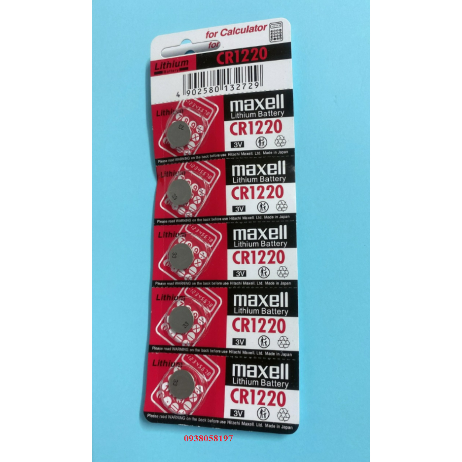 Pin CR1220 Maxell Lithium 3v chính hãng | Shopee Việt Nam