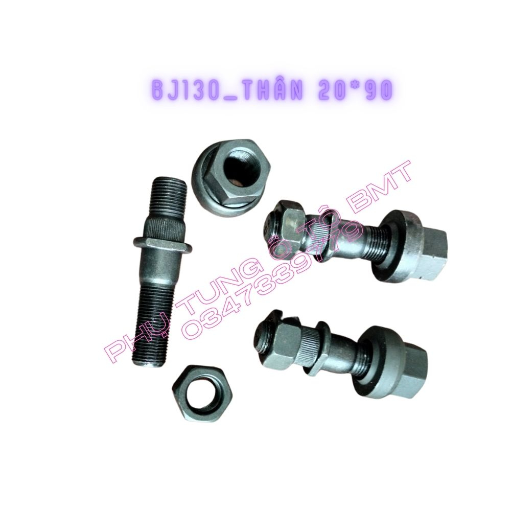 Bu lông tắc kê sau cầu bắc kinh BJ130,Thân M18/M18*d20, dài 95, ê cu ...