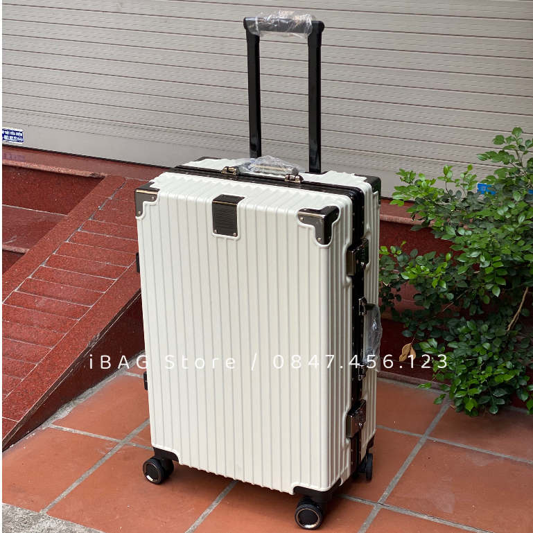 Vali KHUNG NHÔM KHÓA SẬP cao cấp size 20/24/29, Valy HÀNG LOẠI 1 bo góc ...