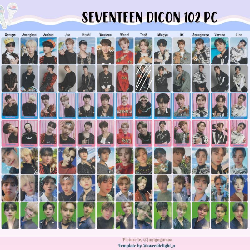 SEVENTEEN - Set mem (7c) Dicon 102 (Dfesta Mini) | Shopee Việt Nam