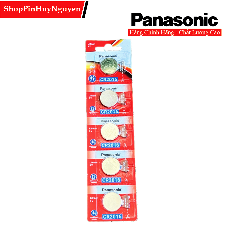 Pin Panasonic CR2016 3V Lithium vỉ 5 viên - Hàng Chính Hãng | Shopee ...