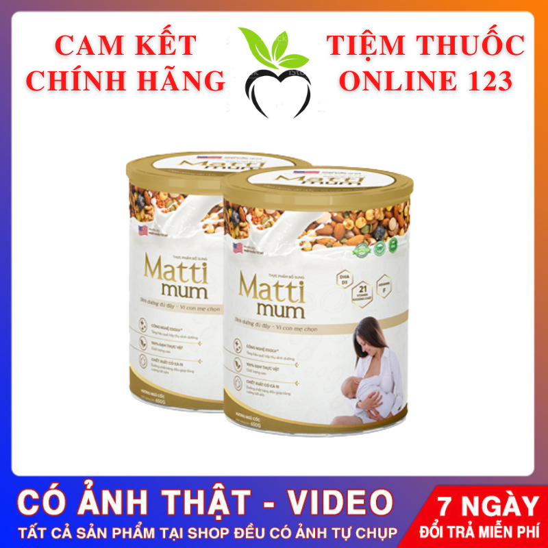 [ CHỤP THẬT - CHÍNH HÃNG ] Sữa hạt lợi sữa Matti Mum 100% đạm thực vật ...