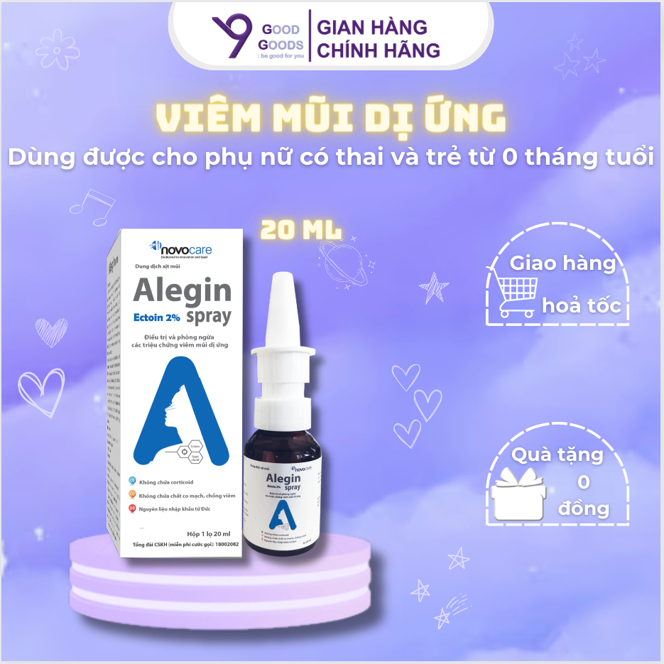 [CHÍNH HÃNG] Xịt viêm mũi dị ứng ALEGIN | Shopee Việt Nam