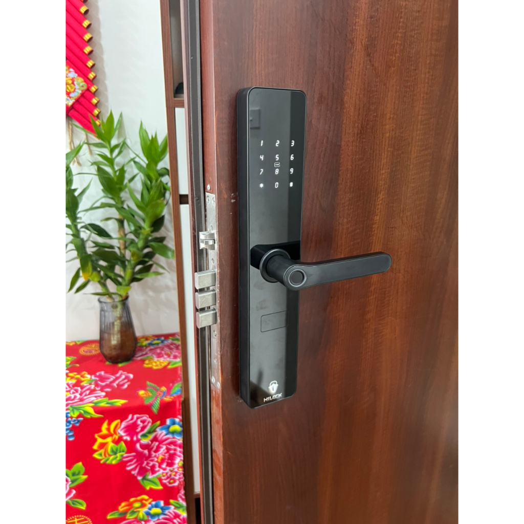Khóa cửa vân tay Model HL01A cảm biến vân tay siêu nhạy, thẻ từ, mật mã ...