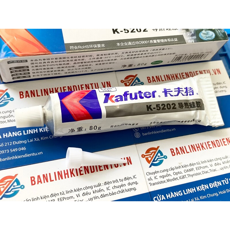 Keo tản nhiệt silicon dán dính CPU-IC Kafuter K-5202 80g | Shopee Việt Nam