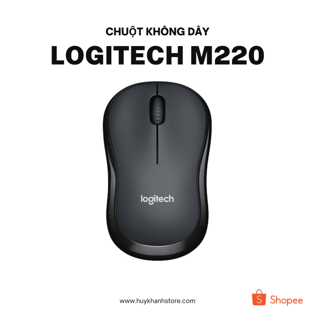 Chuột không dây Logitech M220 Silent | Shopee Việt Nam