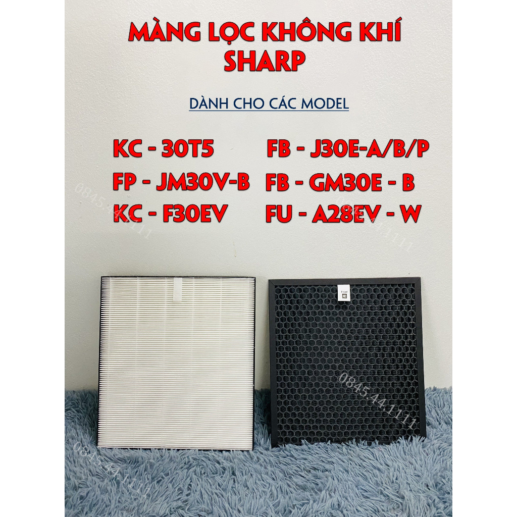 Màng lọc Sharp KC-F30EV-W, KC 30T5, KC-30T6, KC-30T7, FP-J30E-A, FP-J30E-B, F30HFE, FP-JM30V-B ...