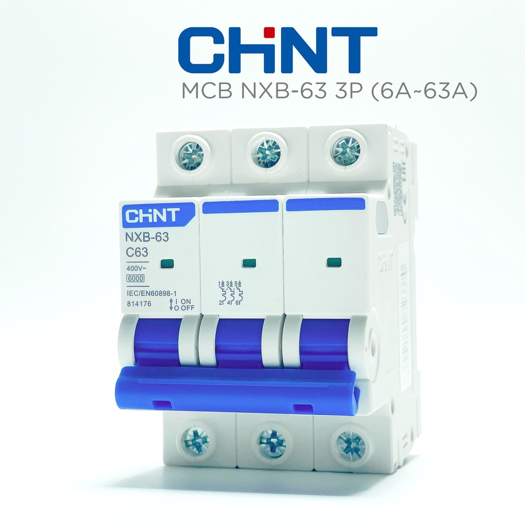 Aptomat MCB 3 Pha NXB-63 Chint 6A~63A Dòng Cắt 6kA (Hàng chính hãng) | Shopee Việt Nam