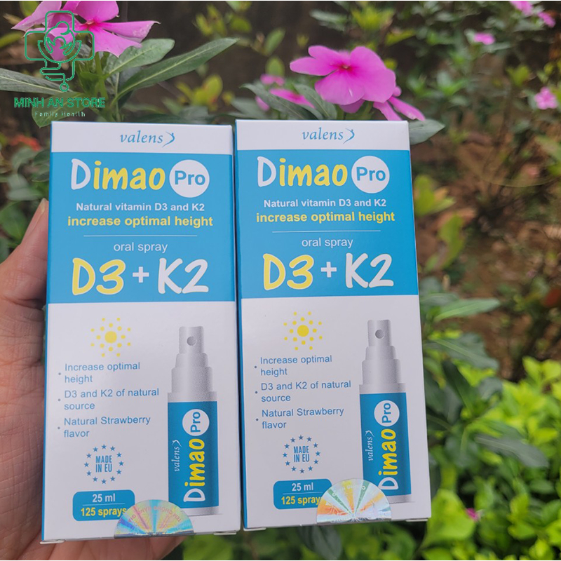 Combo Vitamin Lineabon K2D3 - Dimao Pro D3K2 dạng xịt, Giúp Trẻ Phát ...