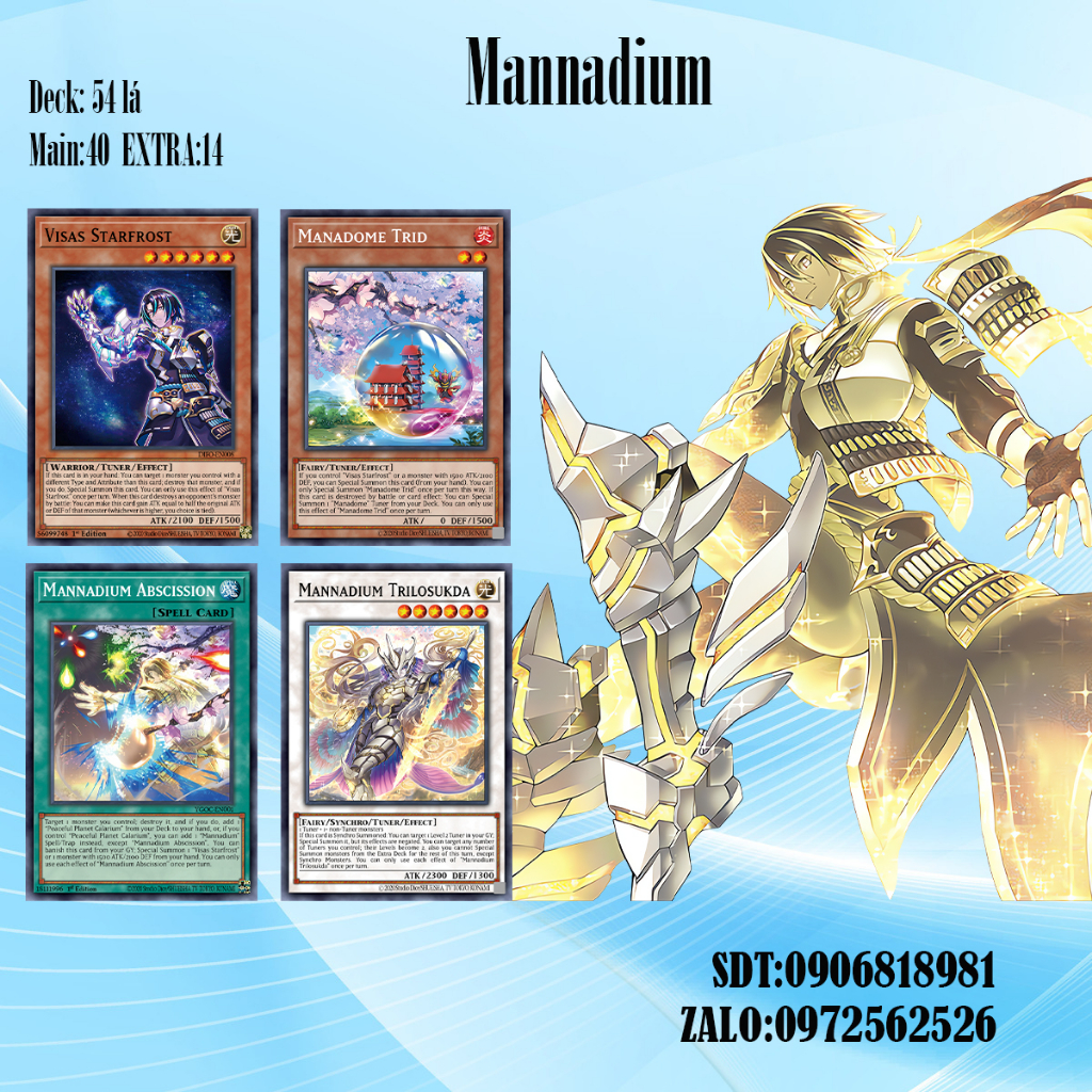 [BÀI IN] Bài YuGiOh - Bộ 54 lá bài Mannadium - Mannadium Deck - Card Game VN Giá Rẻ | Shopee ...