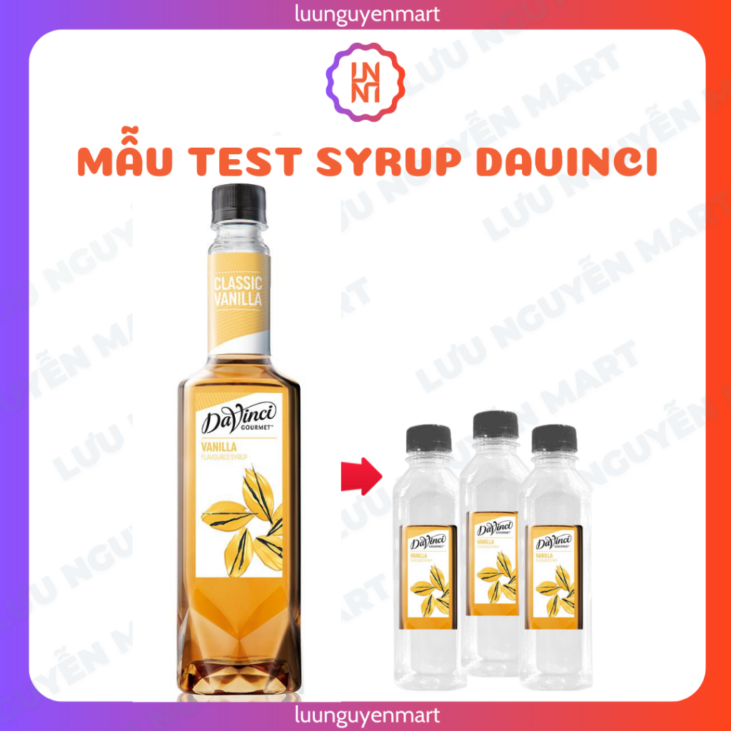(Mẫu thử - Mẫu test) Syrup Davinci Gourmet đủ vị, Siro chuyên dùng ...