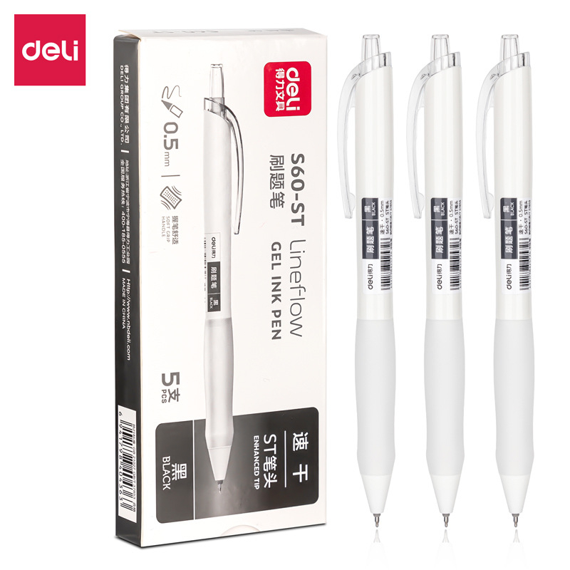 Bút mực gel Deli Lineflow S60-ST/JZ ngòi 0.5mm màu đen | Shopee Việt Nam