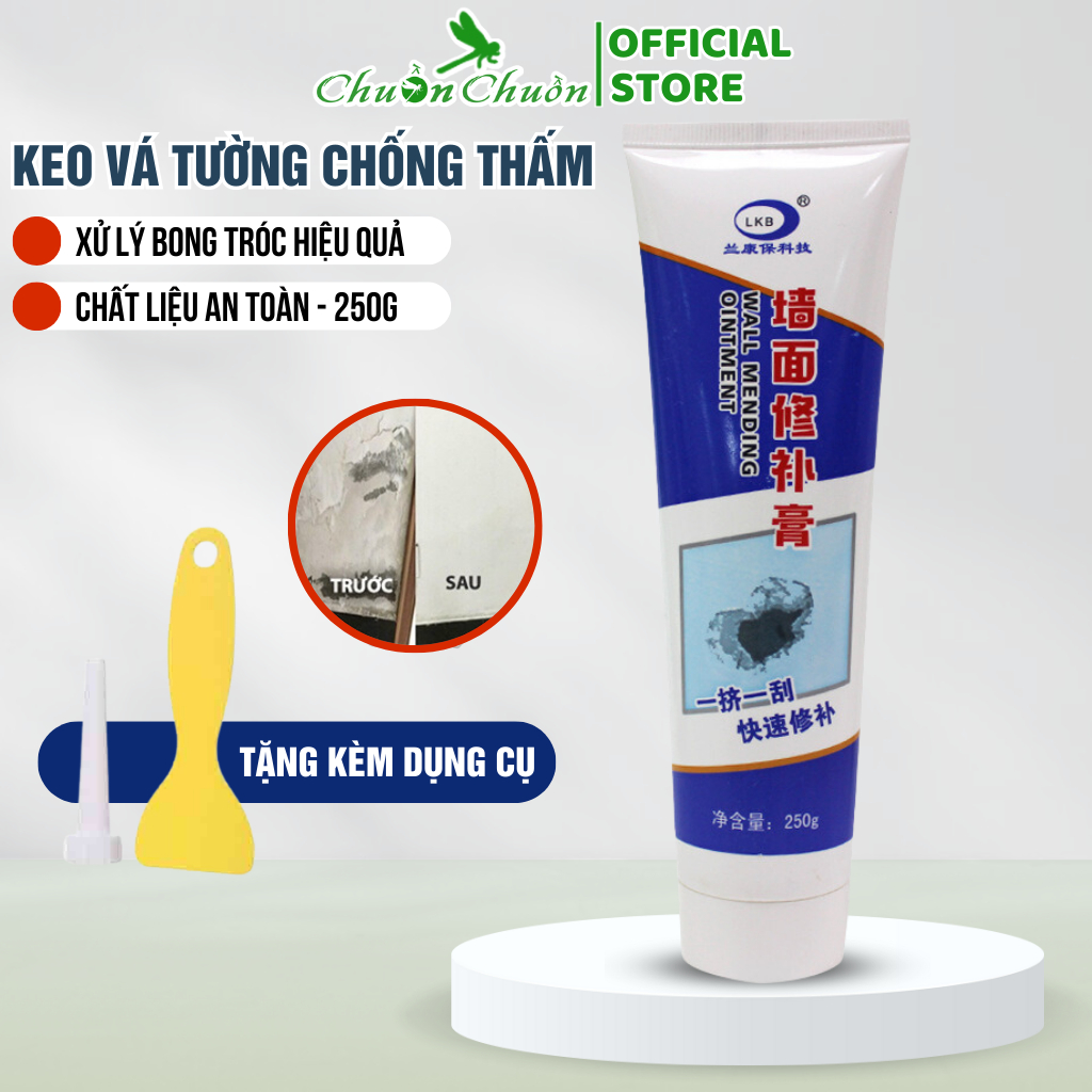 Keo Vá Tường Chống Thấm LKB Trám Trét Vết Nứt Khe Hở Tường Chống Mốc Ẩm ...