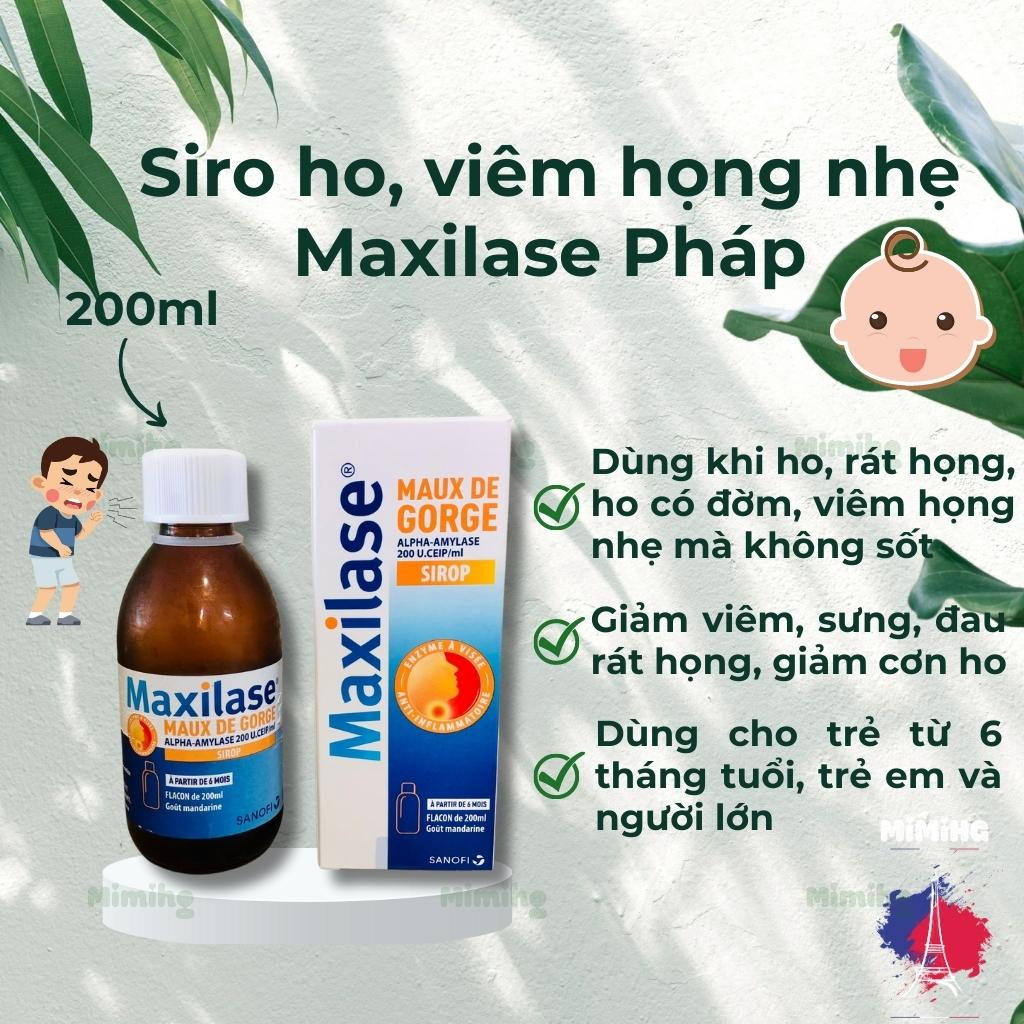 Siro Maxilase dành cho trẻ từ 6 tháng tuổi và người lớn hàng của Pháp ...