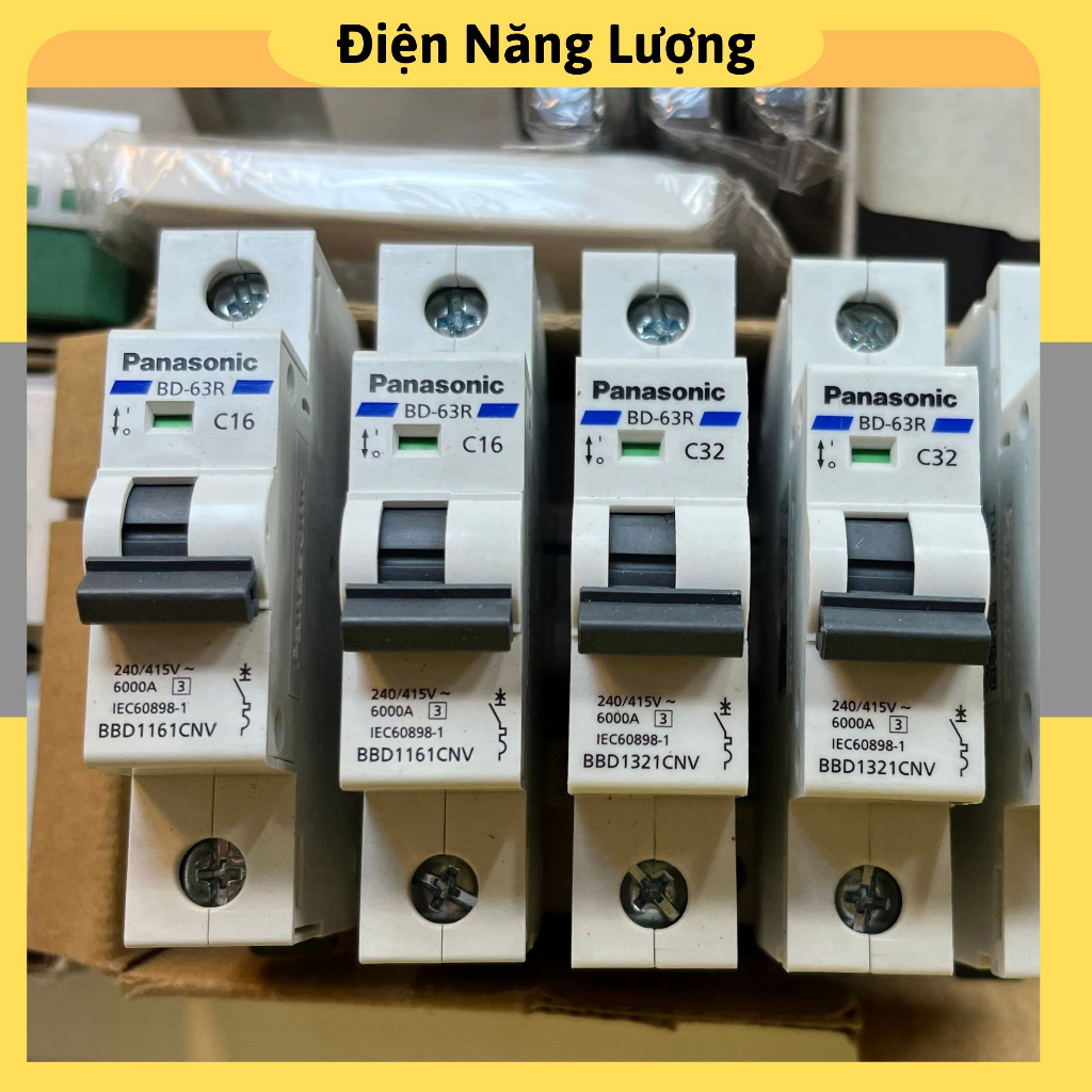 Cầu dao an toàn PANASONIC, MCB tự động 1 Pha, CB Tép 16A, 20A, 25A, 32A ...