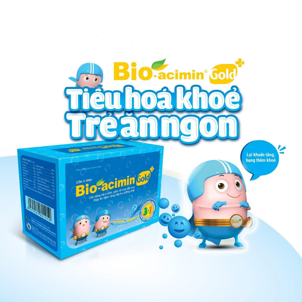 Cốm vi sinh BIO ACIMIN GOLD hỗ trợ trẻ ăn ngon,bổ sung vi chất và các ...