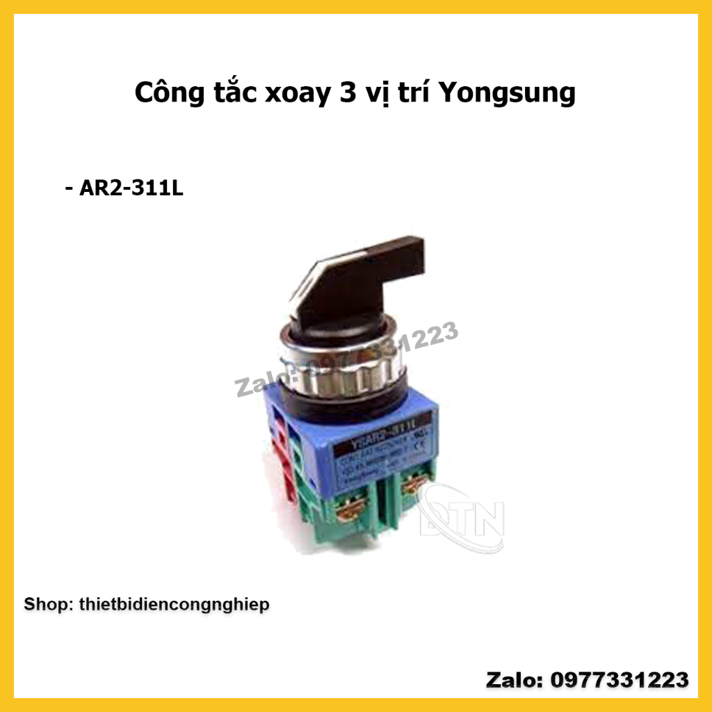 Yongsung Công tắc xoay 3 vị trí yongsung YS AR2-311L | Shopee Việt Nam