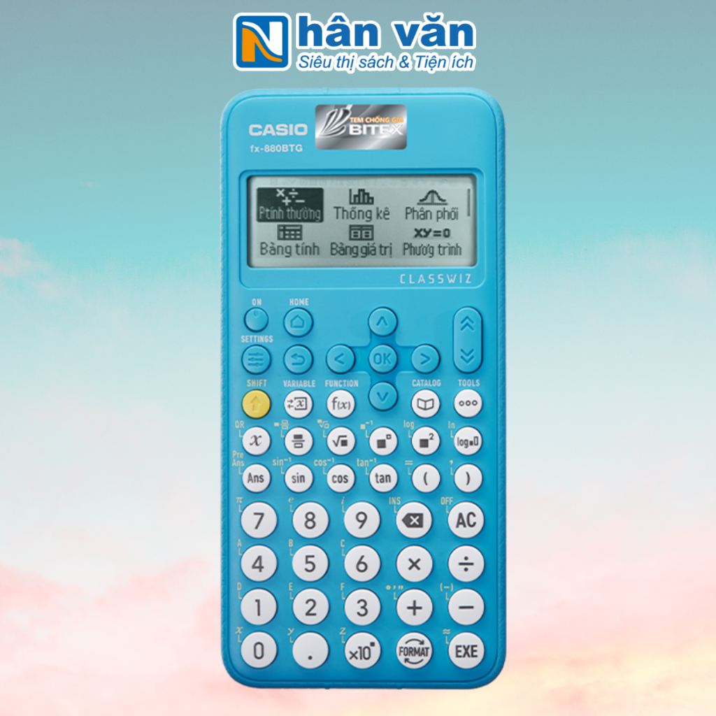 Máy Tính Casio FX 880 BTG - Chính Hãng - Màu Xanh | Shopee Việt Nam