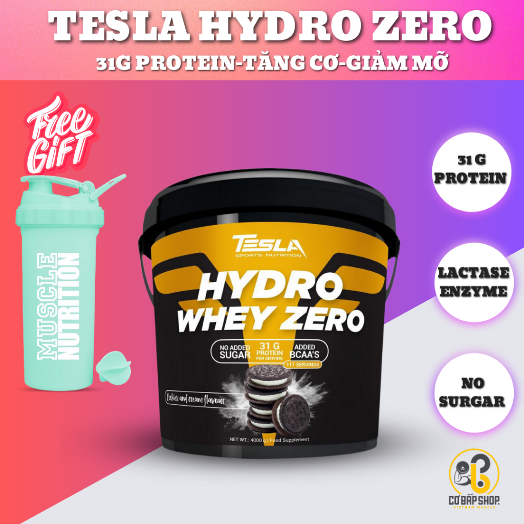 Tesla Hydro Whey Zero - Whey Thủy Phân Tinh Khiết-Hàm lượng Protein Cao ...