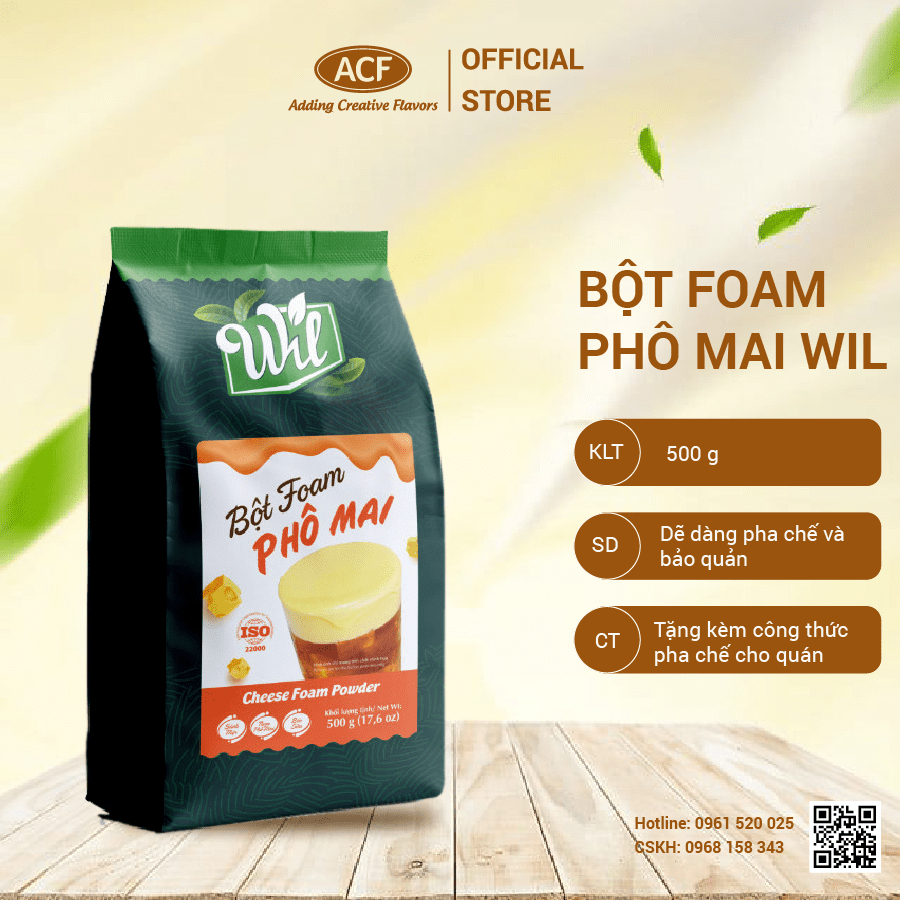 Bột Milk Foam Phô Mai Wil - Túi 500g - Machiato | Shopee Việt Nam
