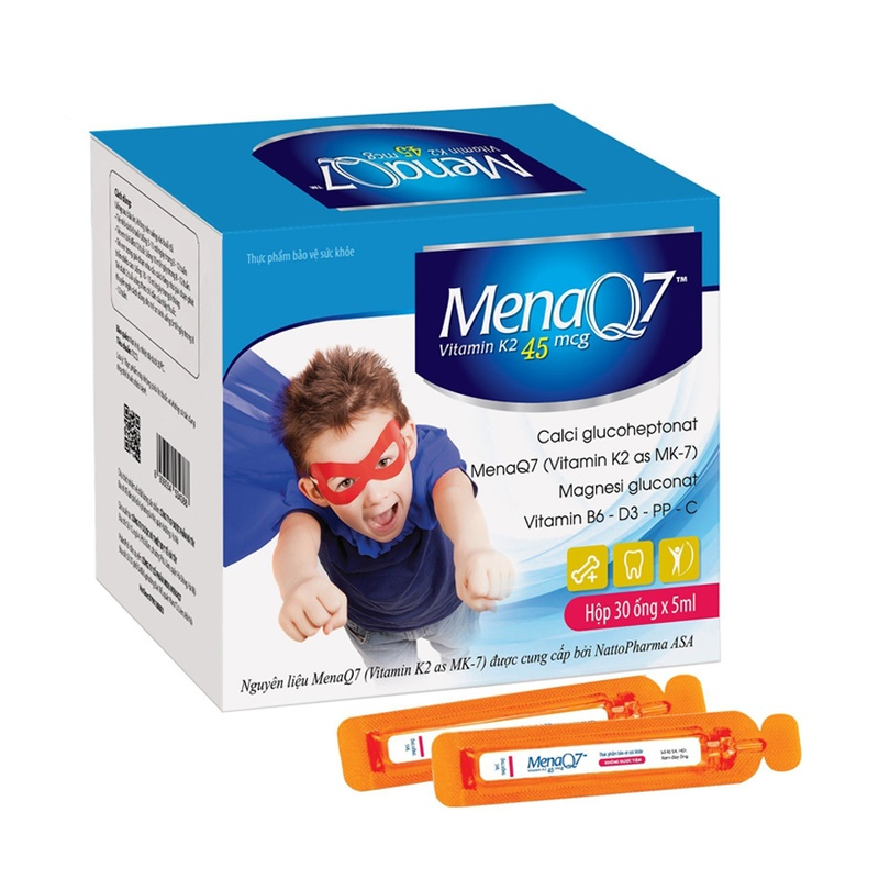 MenaQ7 K2 45mcg - Bổ sung K2, Calci, D3 hỗ trợ tăng cường hấp thu Calci ...