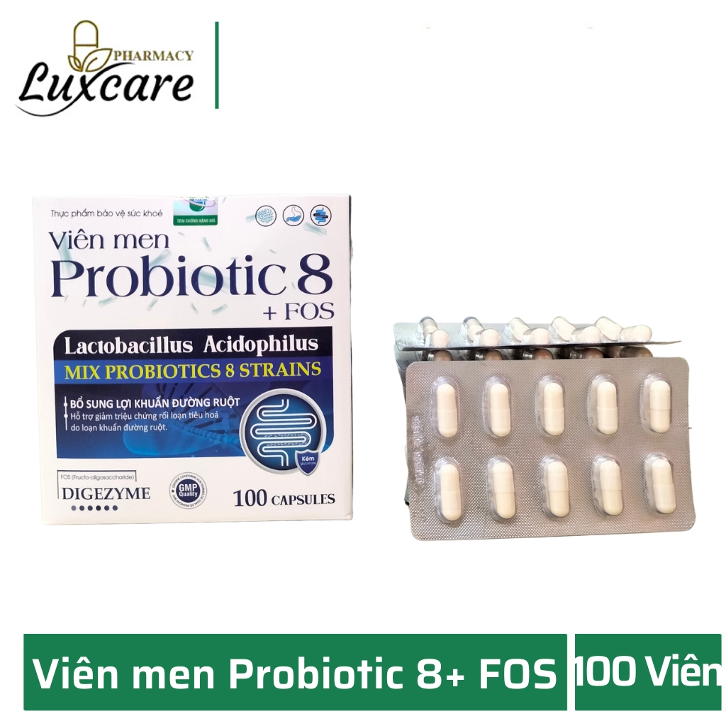 Men Probiotic 8 + FOS hỗ trợ bổ sung lợi khuẩn giảm rối loạn tiêu hoá ...