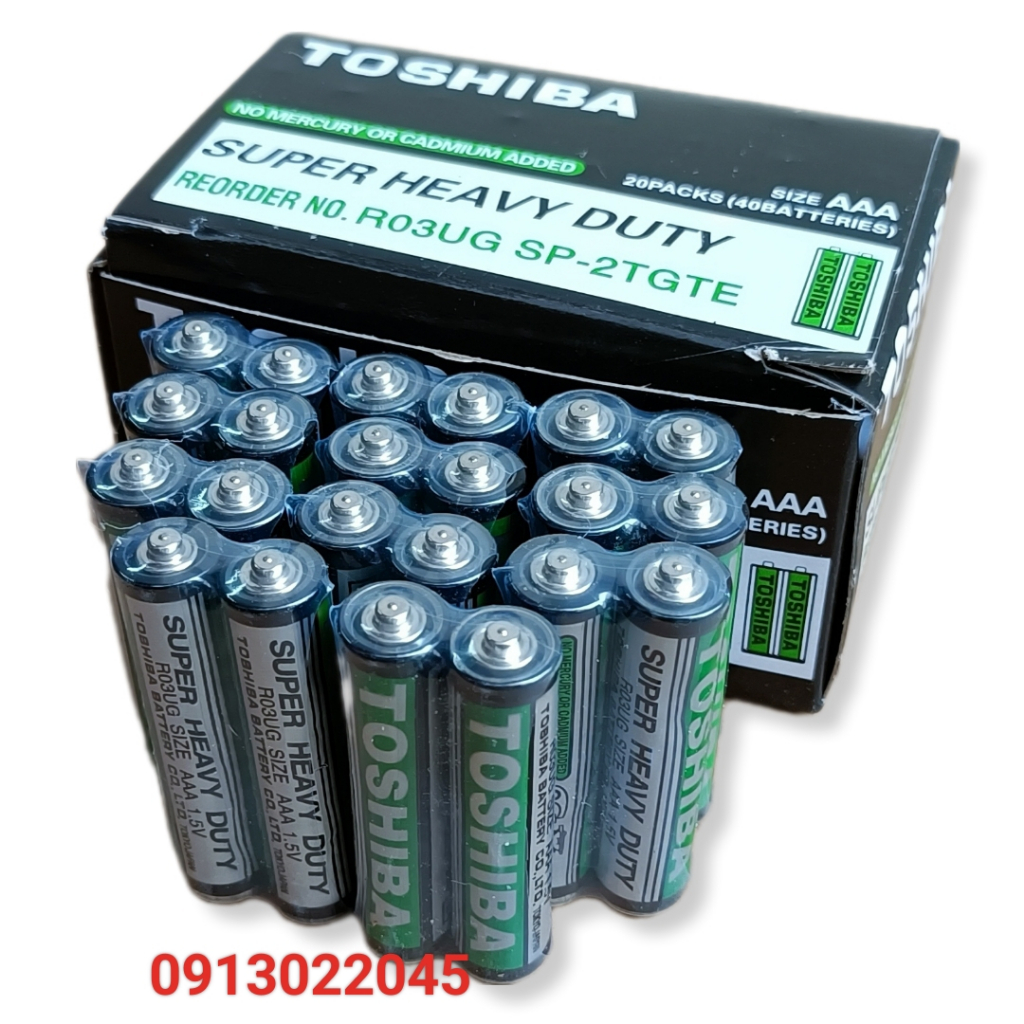 Pin đũa, pin nhí, Pin AAA Toshiba (Lắp cho remote - Điều khiển ...