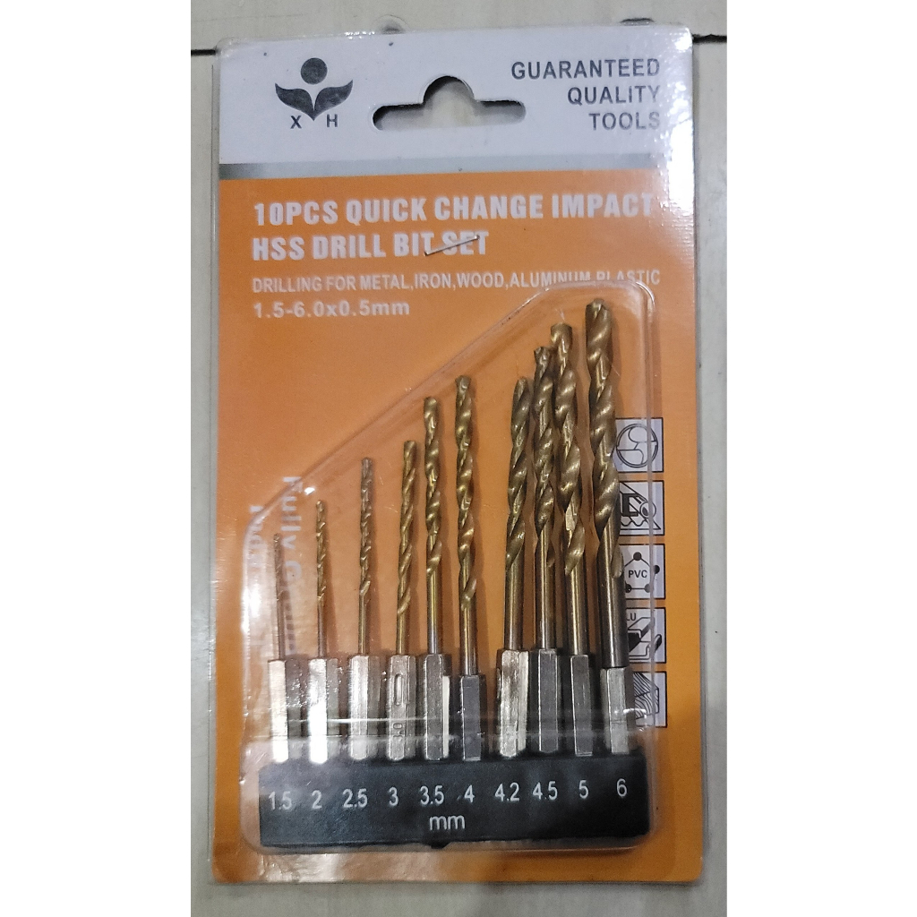 Bộ mũi khoan chuyên inox (HSS Co), chân lục giác từ phi 1,5 đến phi 6mm. | Shopee Việt Nam