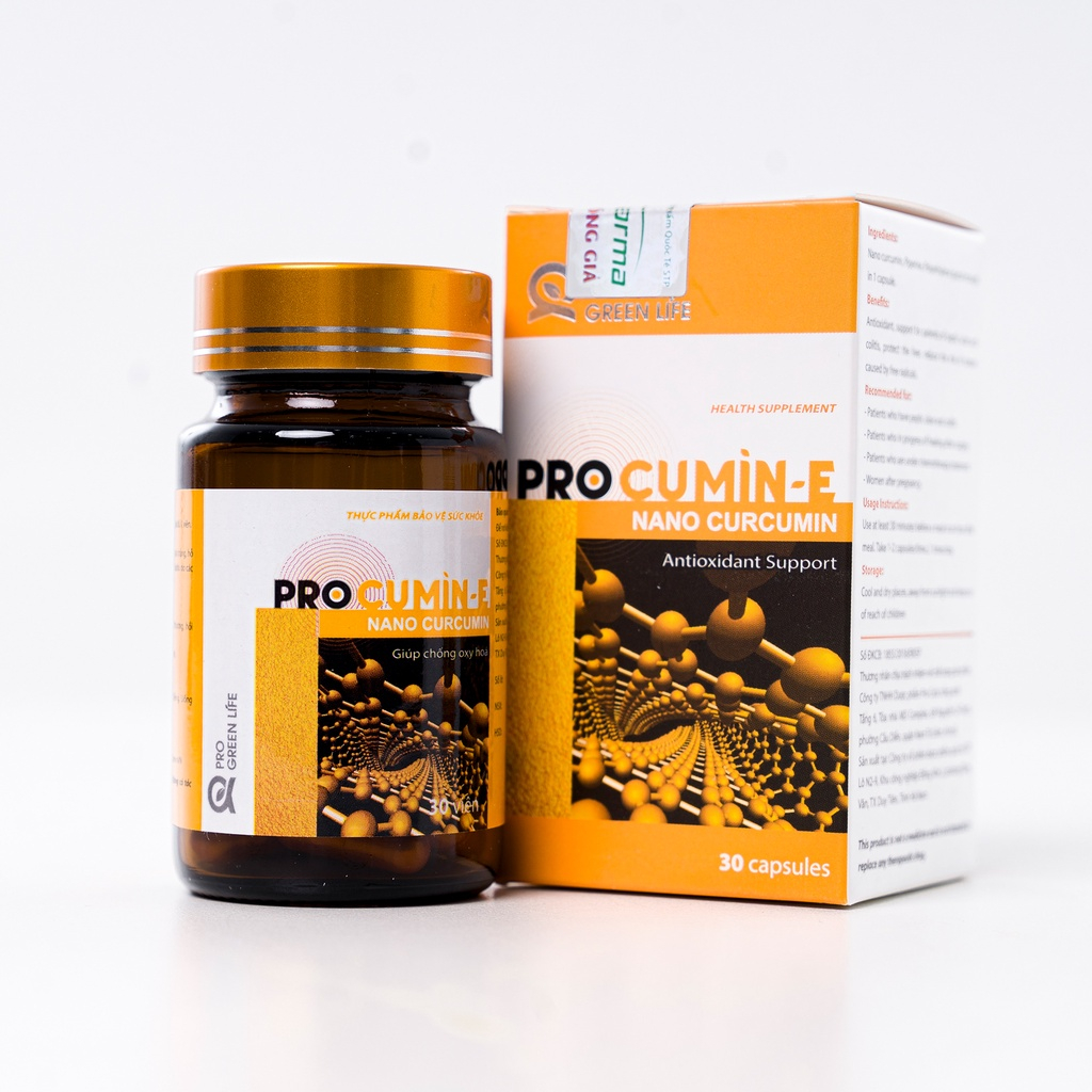 Viên Uống Tinh Nghệ Nano Procumin-E Hỗ Trợ Chống Oxy Hoá, Bảo Vệ Niêm ...
