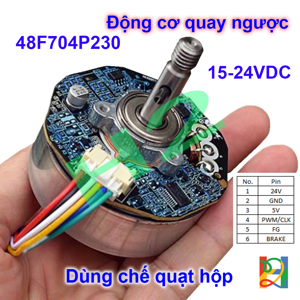 Động cơ không chổi than BLDC chế quạt Nidec 15-24V, Motor brushless ...