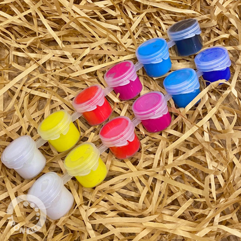Màu gouache - 7 màu (12 hộp nhỏ 5ml) | Shopee Việt Nam