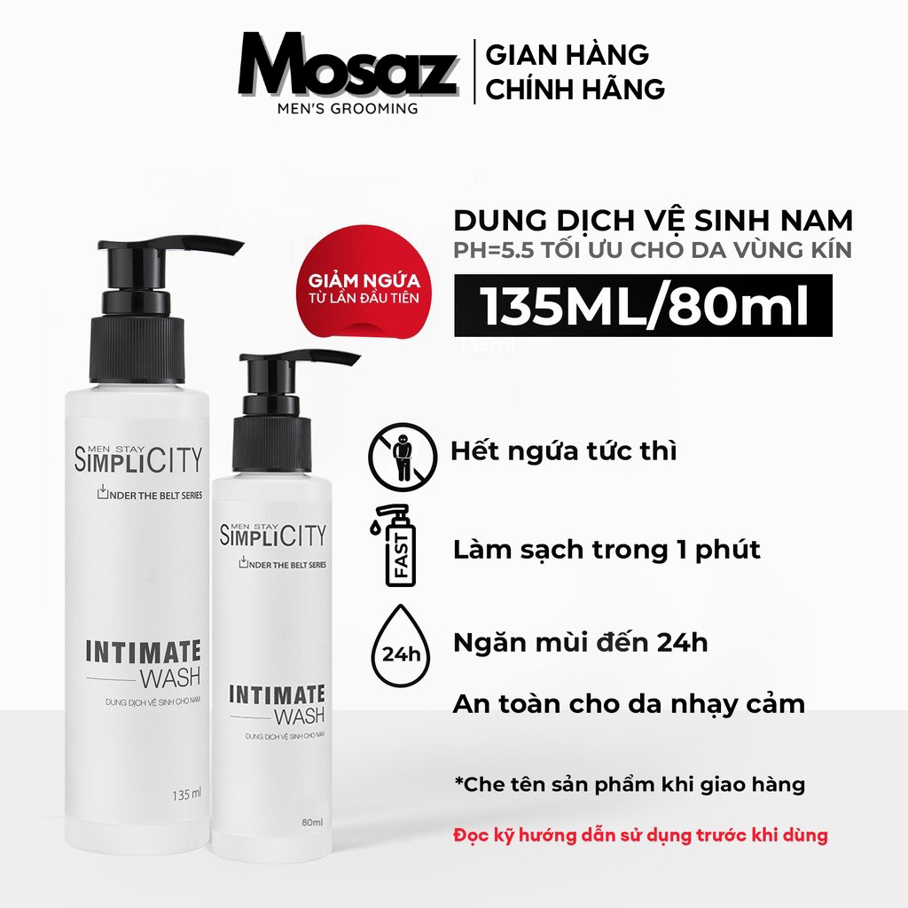 Dung dịch vệ sinh nam giới giảm ngứa, làm sạch & ngăn mùi hiệu quả Men ...